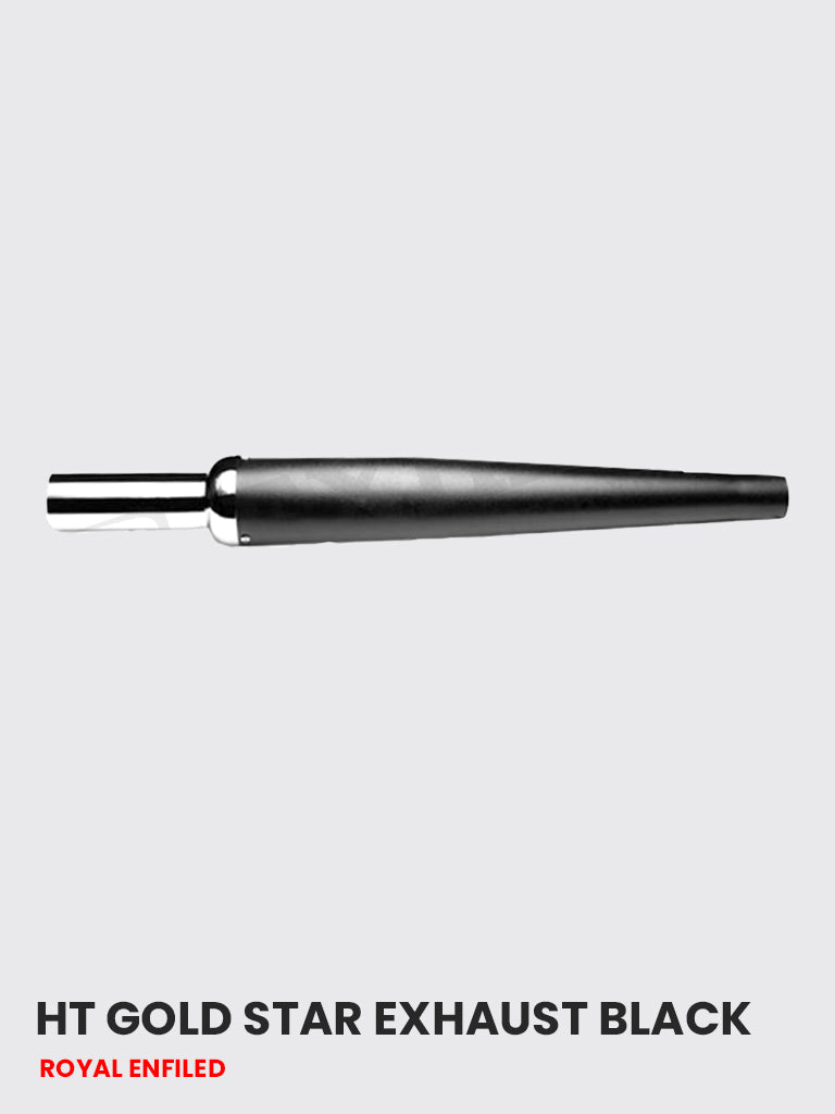 HT Gold Star Exhaust BLACK, - RE 093B – htexhaust