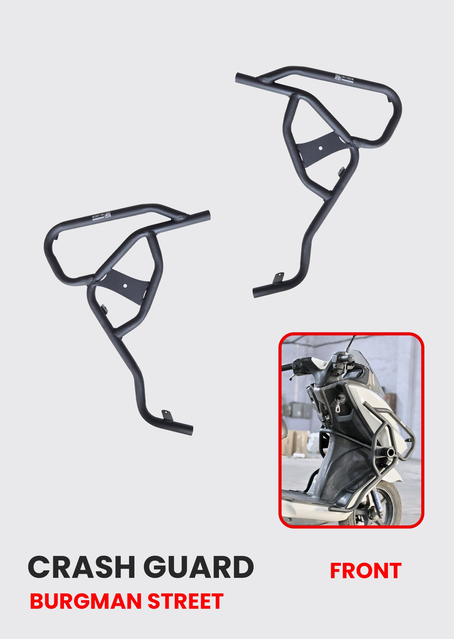 BURGMAN CRASH GUARD FRONT - HTSC 122 – htexhaust