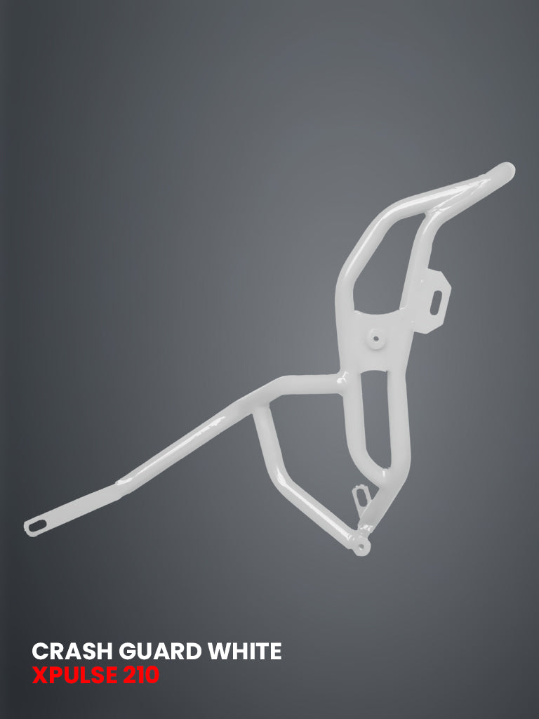 ADV CRASH GUARD WITH 4 METAL SLIDER WHITE FOR XPULSE 210 2025 / SB 103 ...