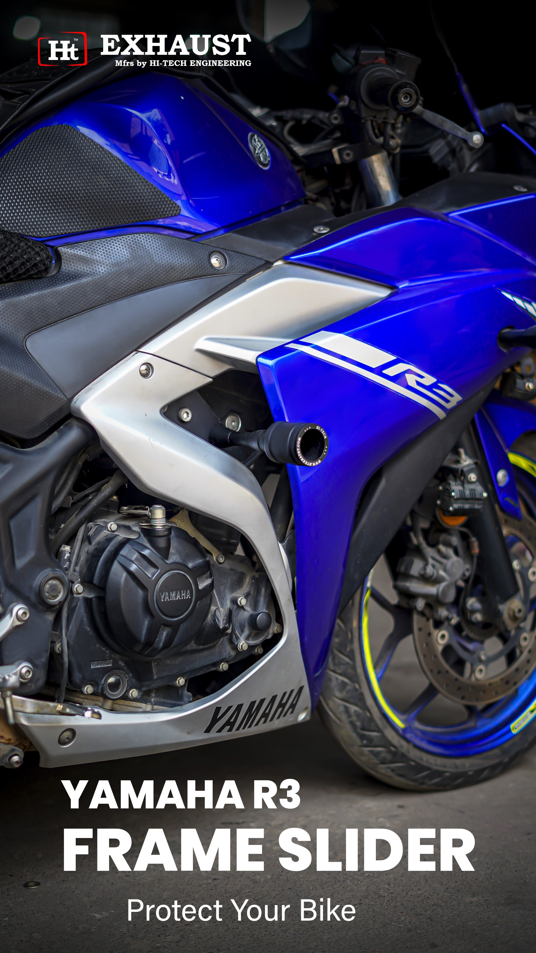 FRAME SLIDER FOR YAMAHA R3 BS4 - SB 992 – htexhaust